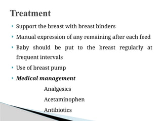 breast engorgement definition, cause s&s mgt | PPTX