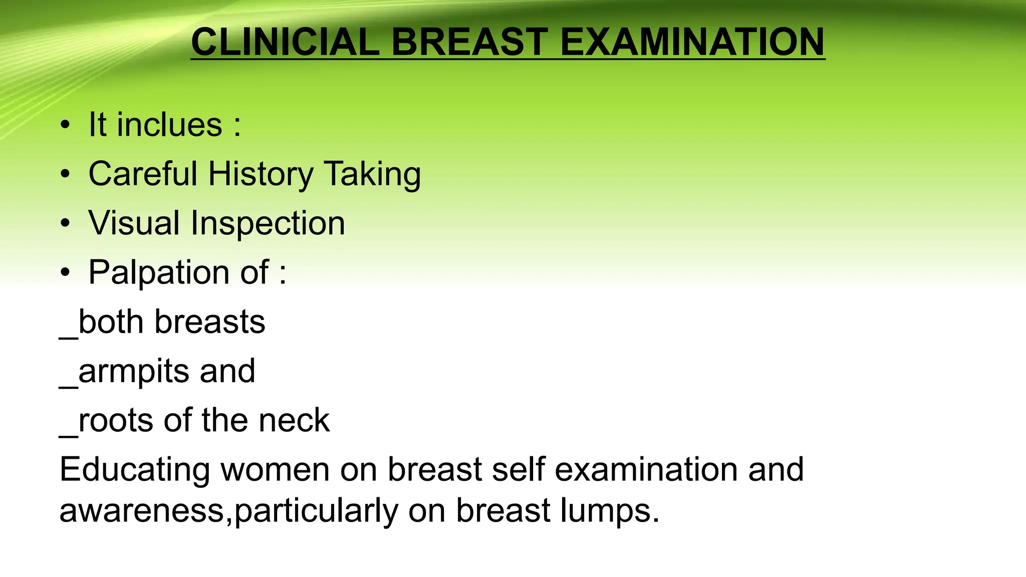 Breast Examination.pptx examination of axillary lymph node | PPTX