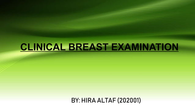 Breast Examination.pptx examination of axillary lymph node | PPTX ...