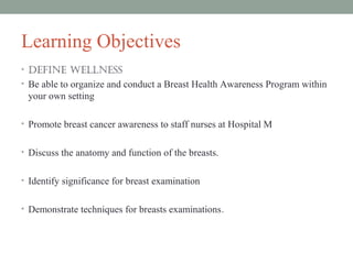 Breast examination wellness program | PPT