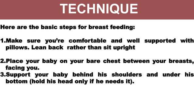 Breastfeeding Child Health Nursing Pptx