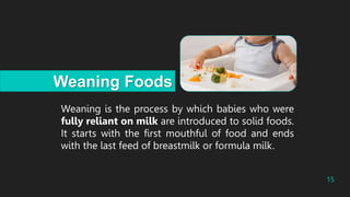 Breastfeeding and Weaning Foods | PPTX
