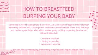 Breastfeeding - A guide to newborn mothers | PPTX