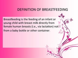 Breastfeeding and its uses and problems.pptx