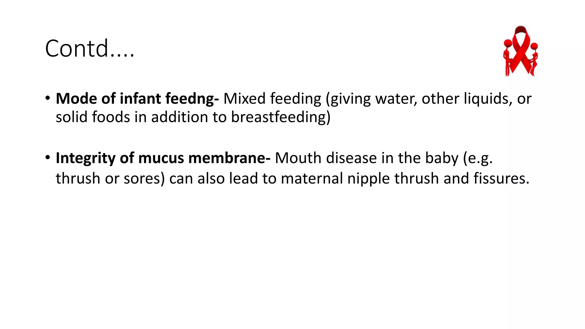 'Breastfeeding among hiv positive or hiv unknown mothers. ' class i | PPTX