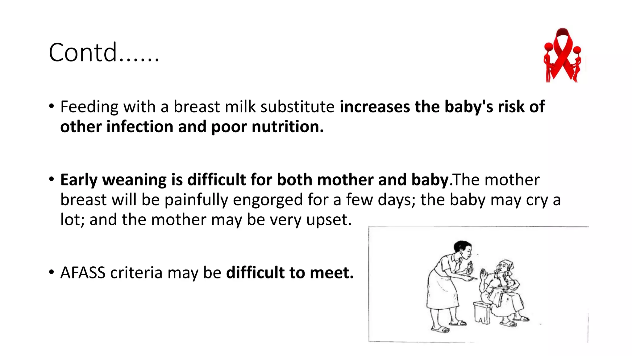 'Breastfeeding among hiv positive or hiv unknown mothers. ' class i | PPTX
