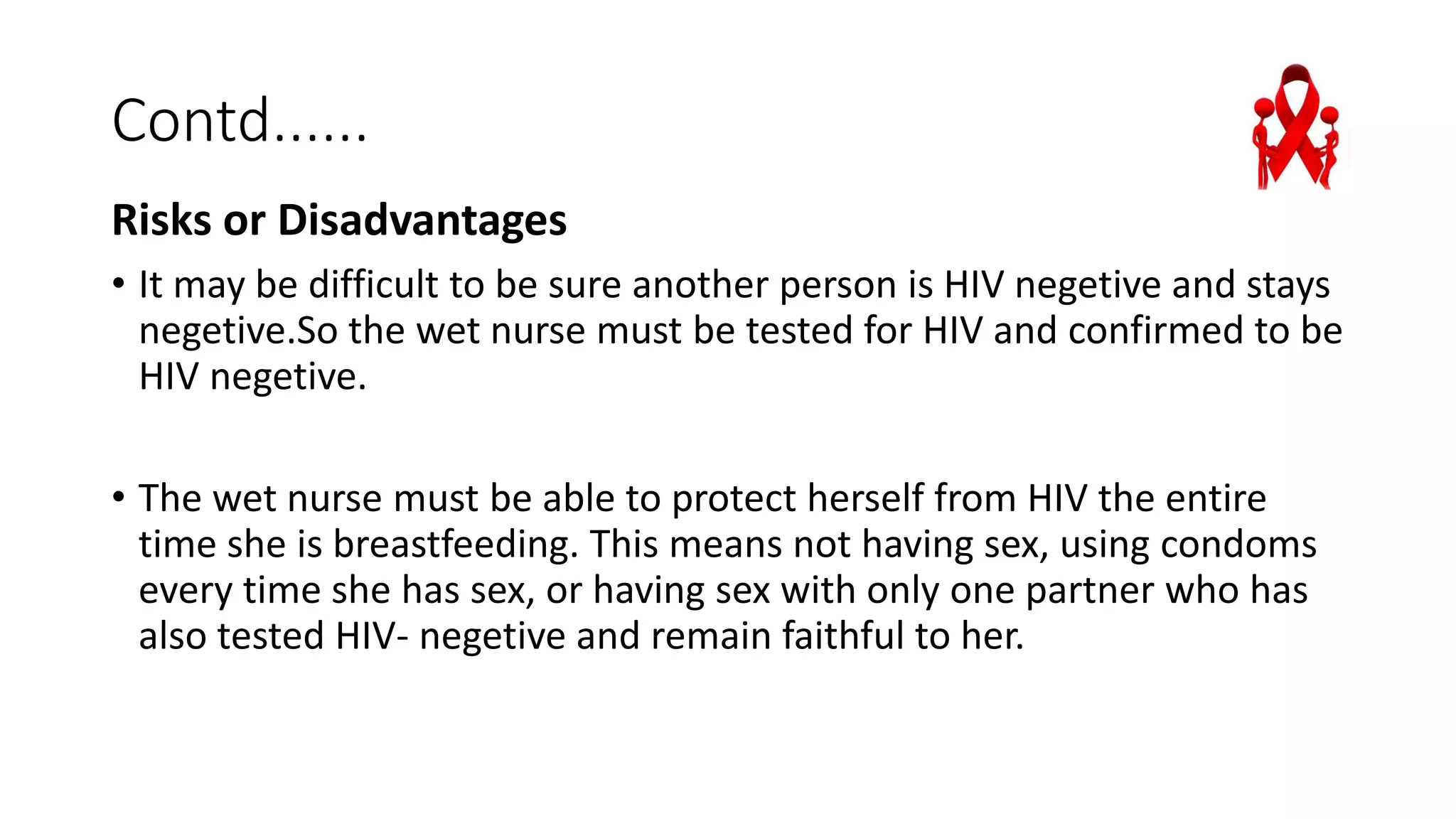 'Breastfeeding among hiv positive or hiv unknown mothers. ' class i | PPTX