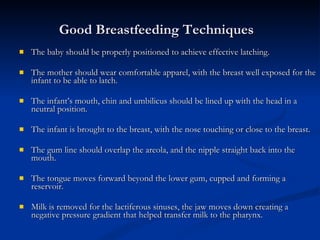 Breastfeeding effective practices, benefits to mothers and infants | PPT