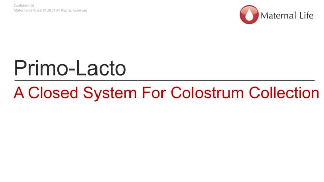 A New Tool for Collecting Colostrum: Jules Sherman | PPT