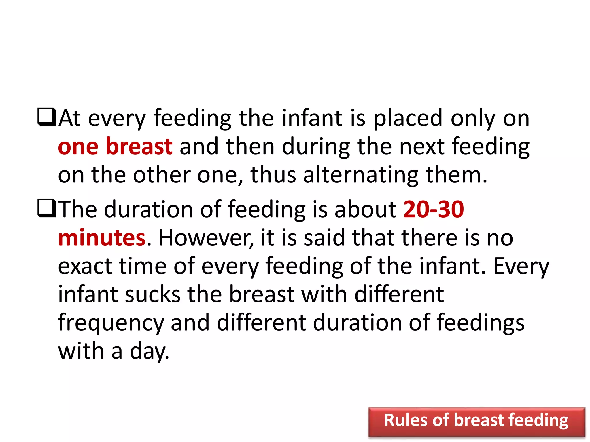 Breast feeding part II | PPTX