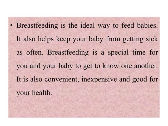 Breast Feeding Ppt Ppt