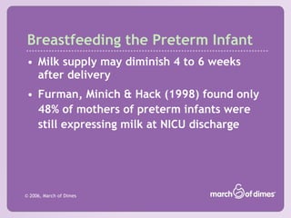 Breastfeeding the infant with special needs | PPT