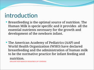 Breastfeeding in children from tutorial.ppt