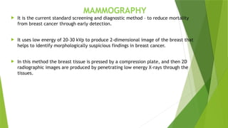 BREAST IMAGING OF ABNORMAL BREAST LESION AND USG GUIDED INTERVENTION | PPTX