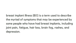 Breast implant Associated ALCL.pptx | Blood Disorders | Diseases and ...