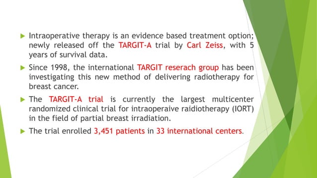 intrabeam intraoperative radiotherapy | PPT