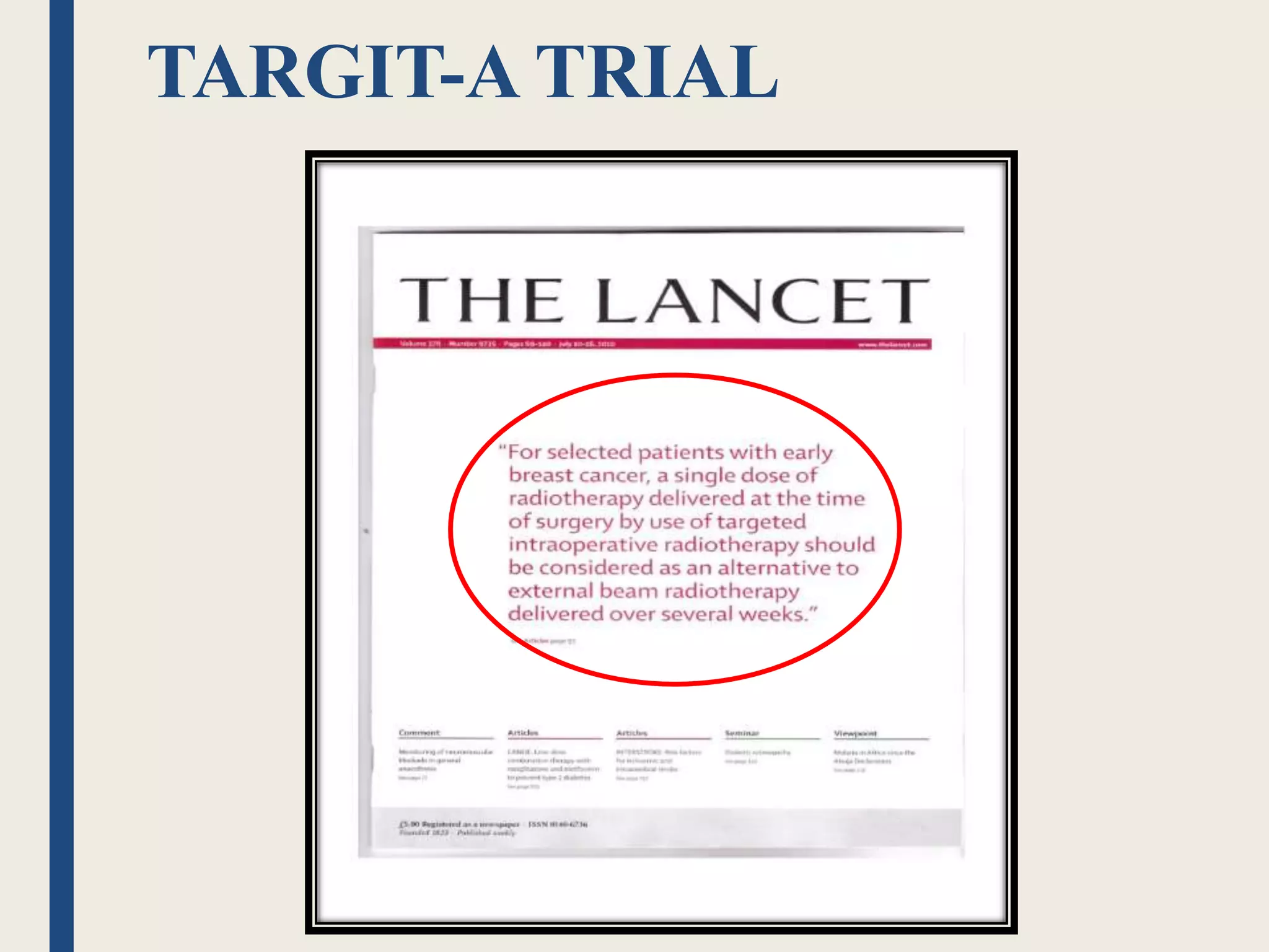 LANDMARK TRIALS IN BREAST CANCER | PPTX