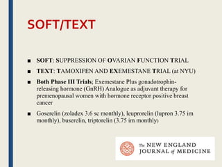 LANDMARK TRIALS IN BREAST CANCER | PPTX