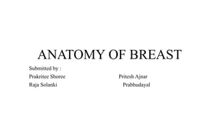 BREAST presentation, anatomy, physiology and nerve supply | PDF