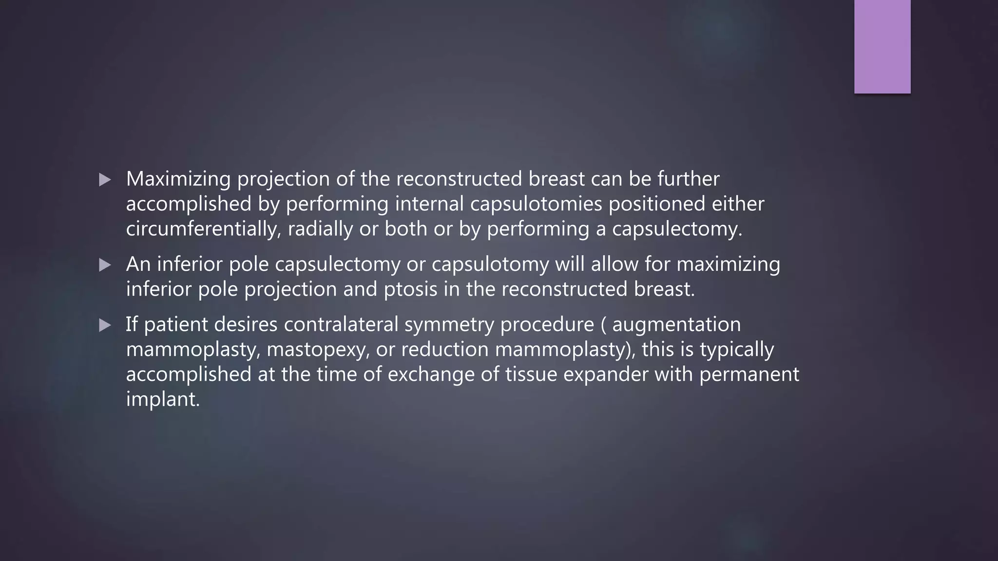 Breast reconstruction | PPTX