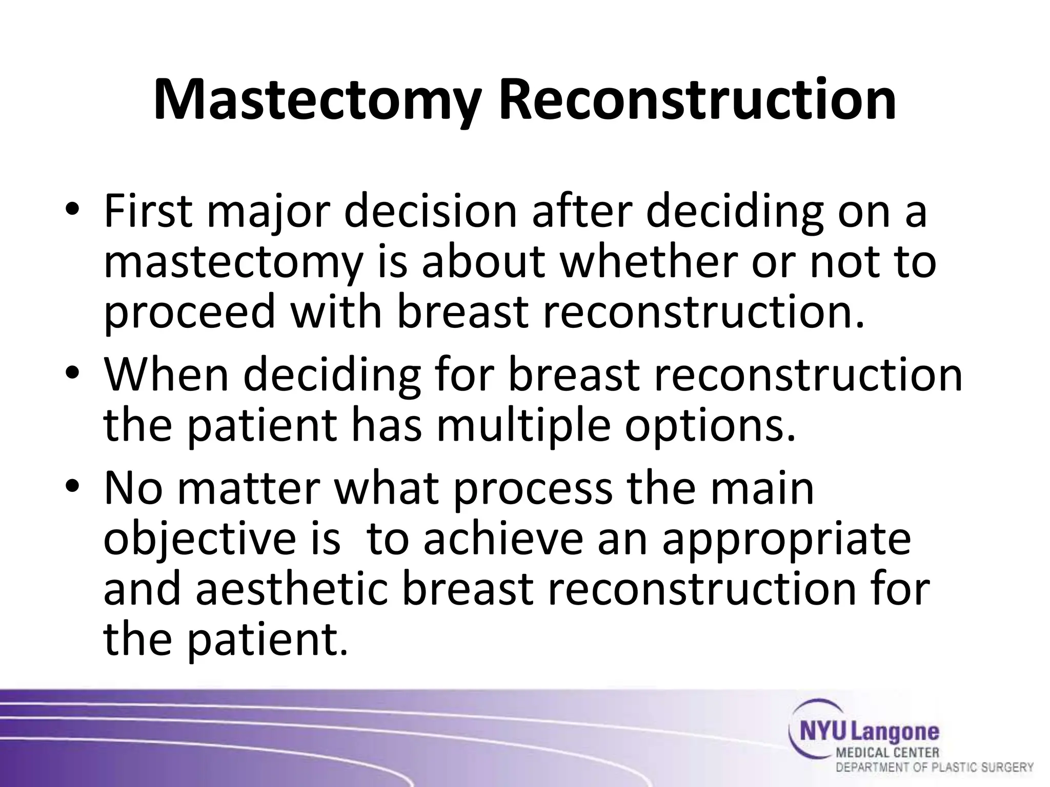 What to Expect after Breast Cancer Reconstruction Surgery | PPT