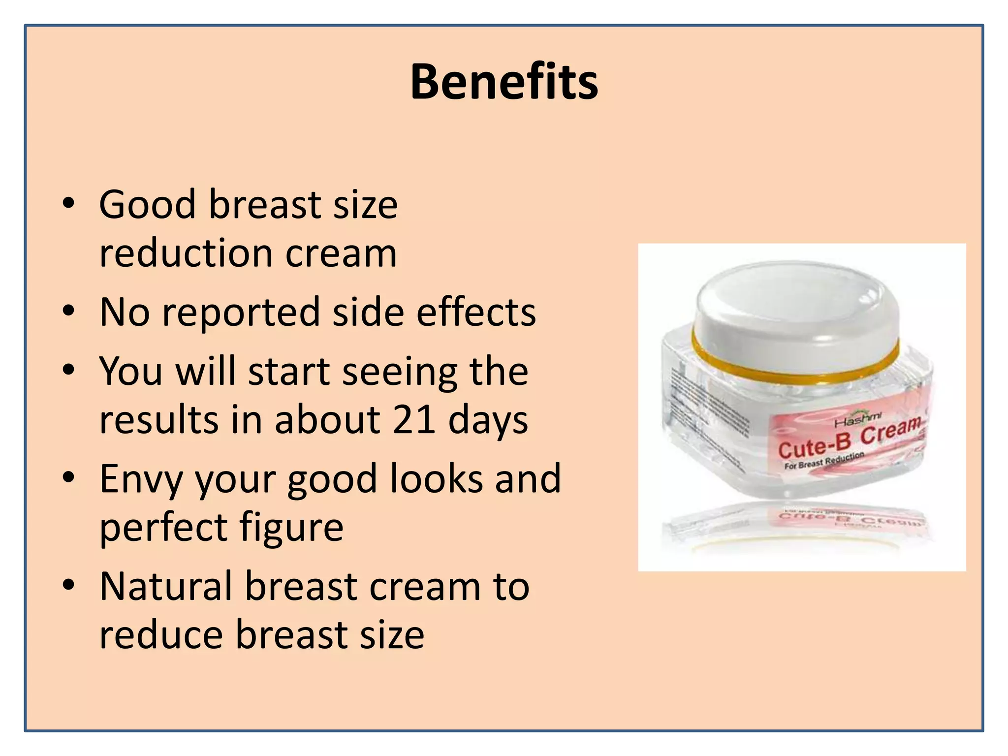 Breast reduction cream14 | PPT