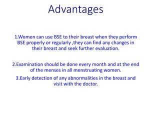 Breast self examination | PPTX