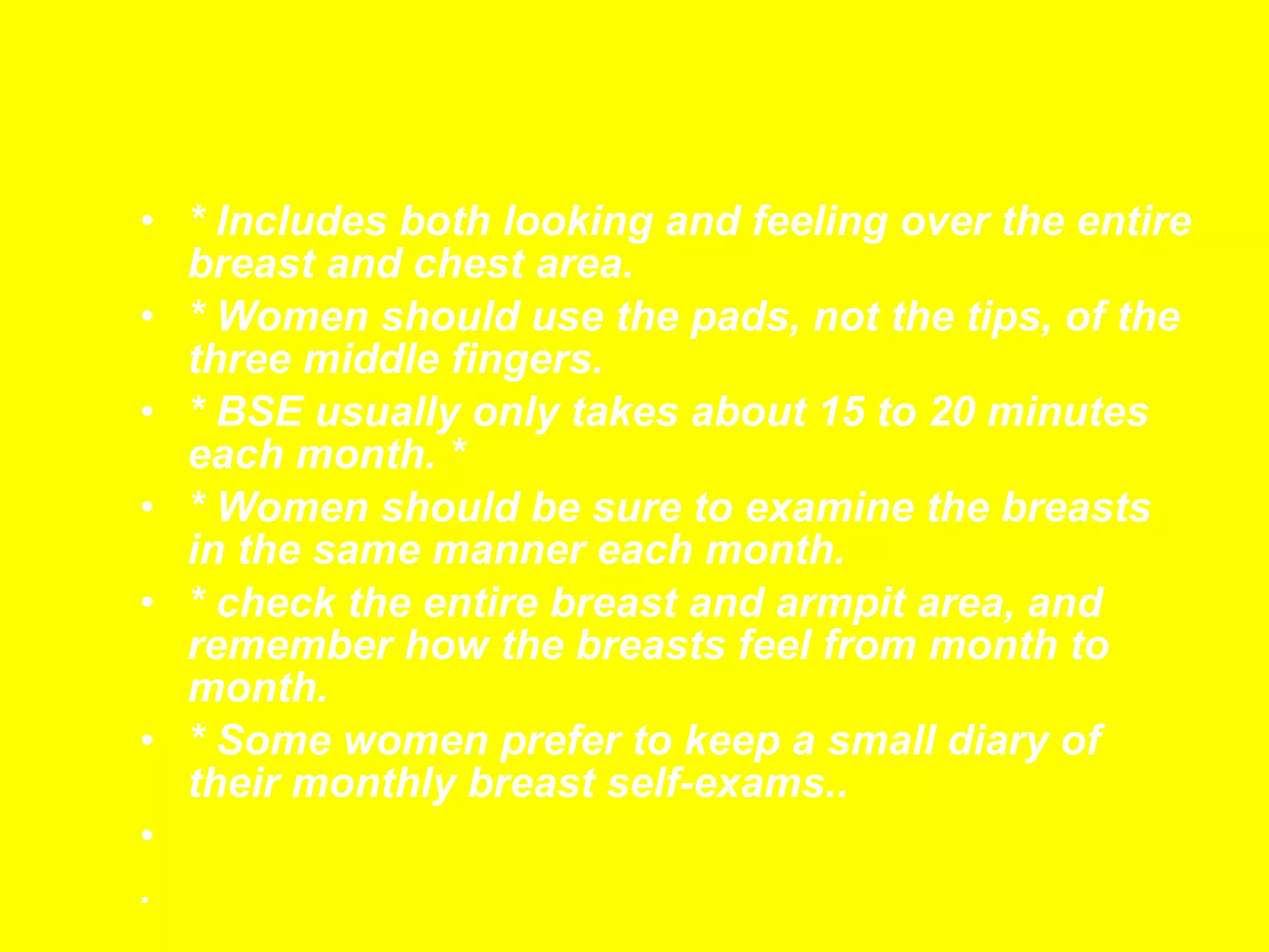 Breast Self Examination | PPT
