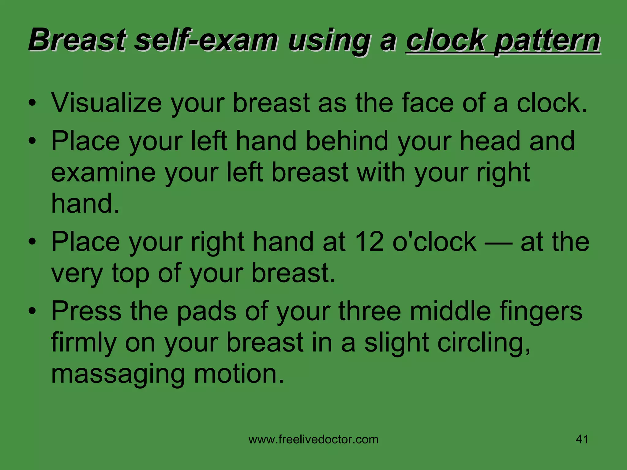 Breast self examination | PPT