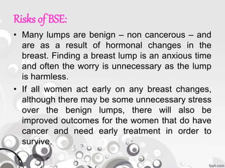 Breast self examination | PPTX