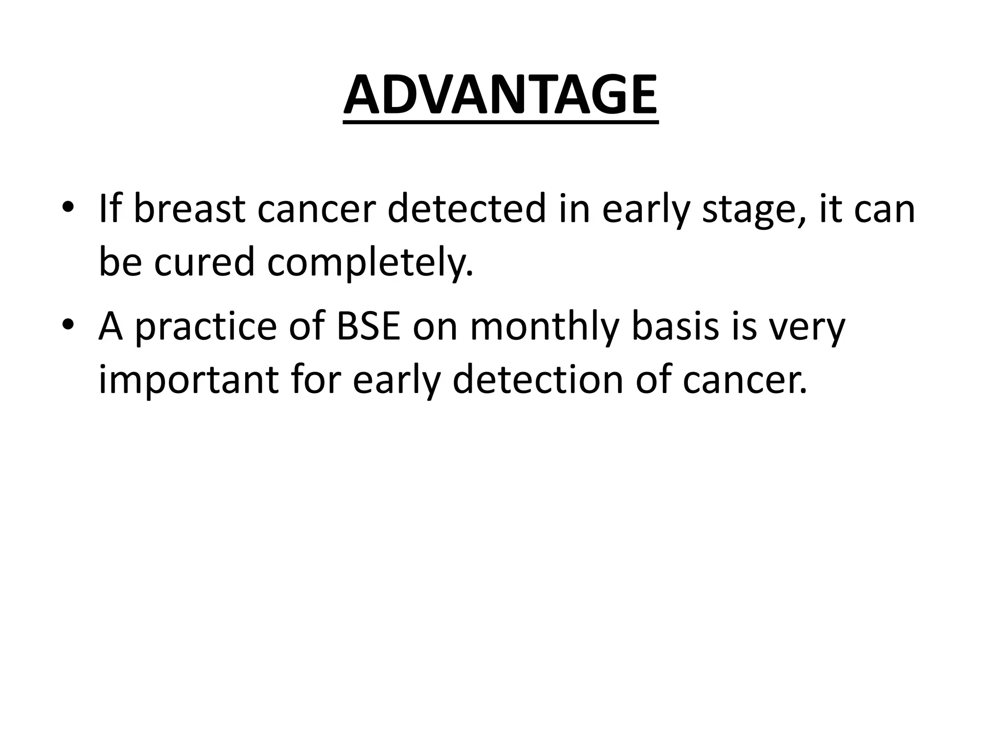 Breast self examination (bse) ppt | PPTX
