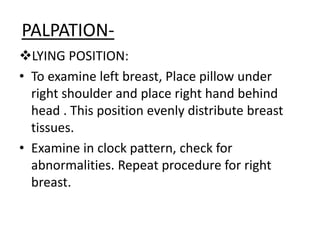 Breast self examination (bse) ppt | PPTX