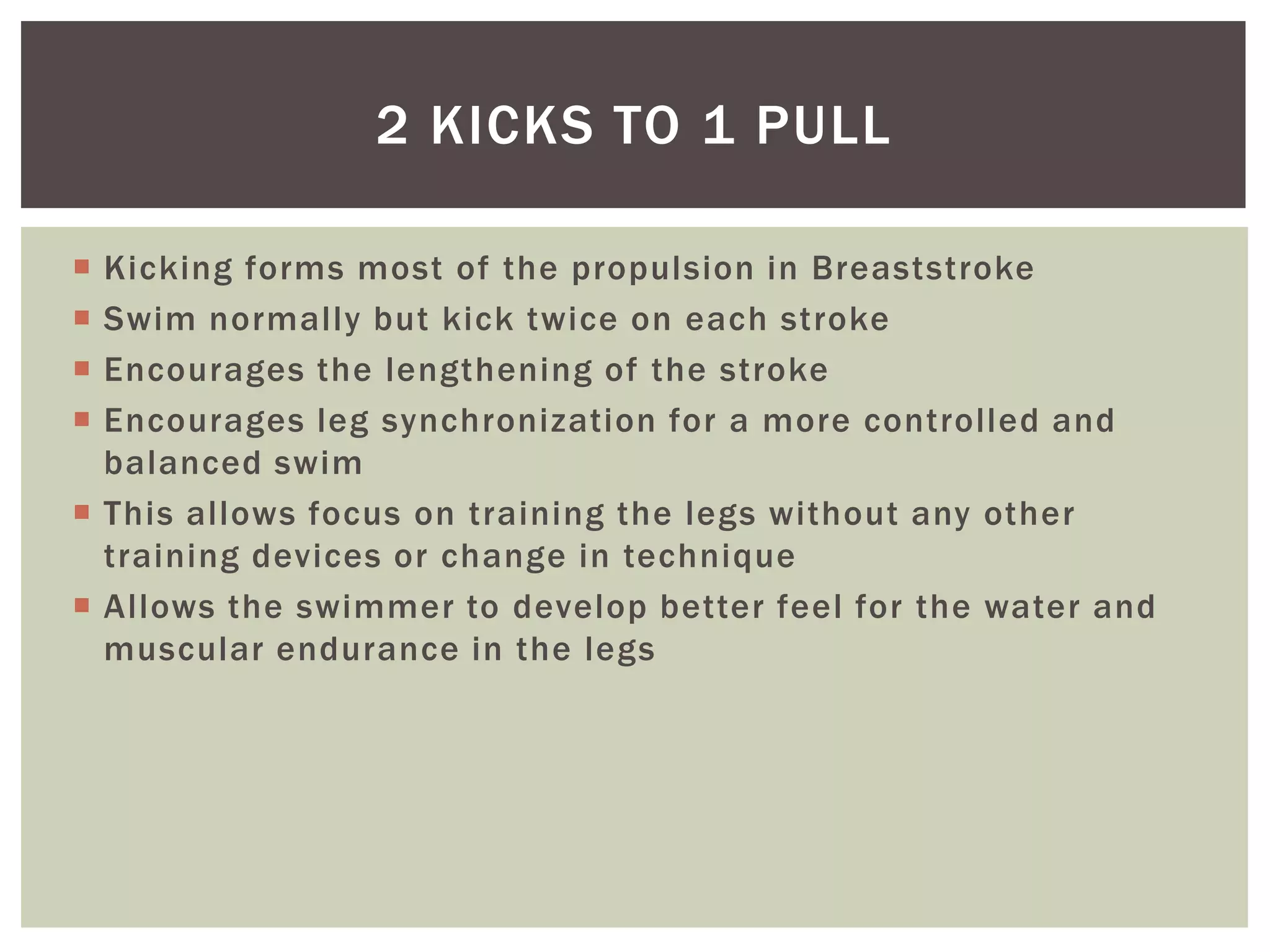 How to Swim: Breaststroke Drills | PPTX