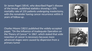 Evolution of breast surgery- from butchery to finesse | PPTX