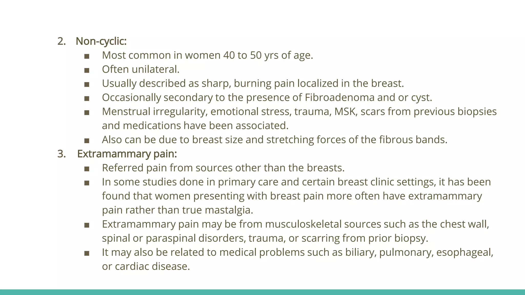 Breast Tissue Disorders | PPTX