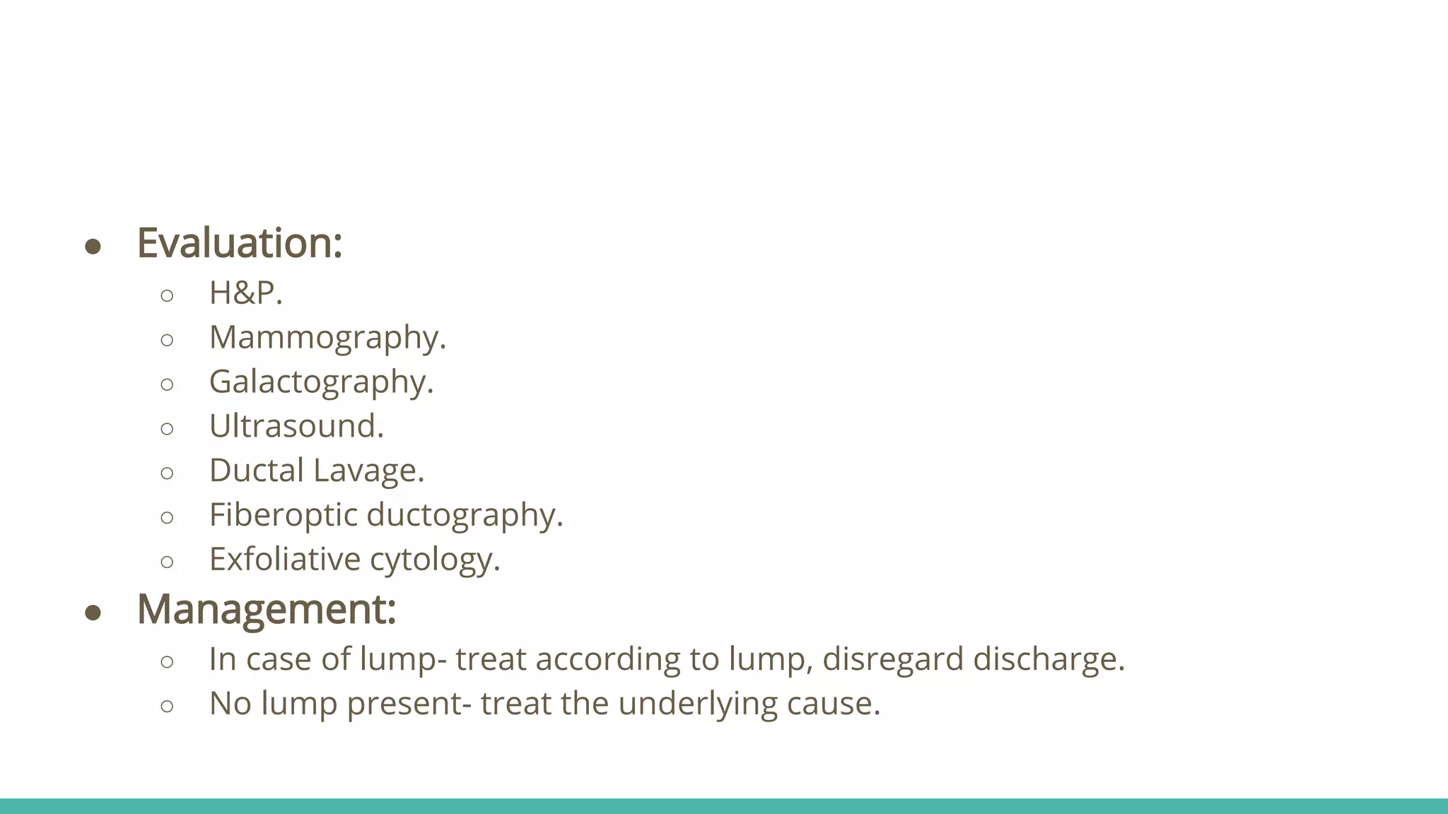 Breast Tissue Disorders | PPTX