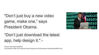 Brea talk benefits of coding | PPT