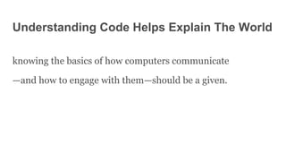 Brea talk benefits of coding | PPT