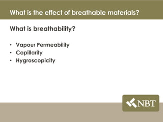 Breathability, An Introduction - Natural Building Technologies | PPT