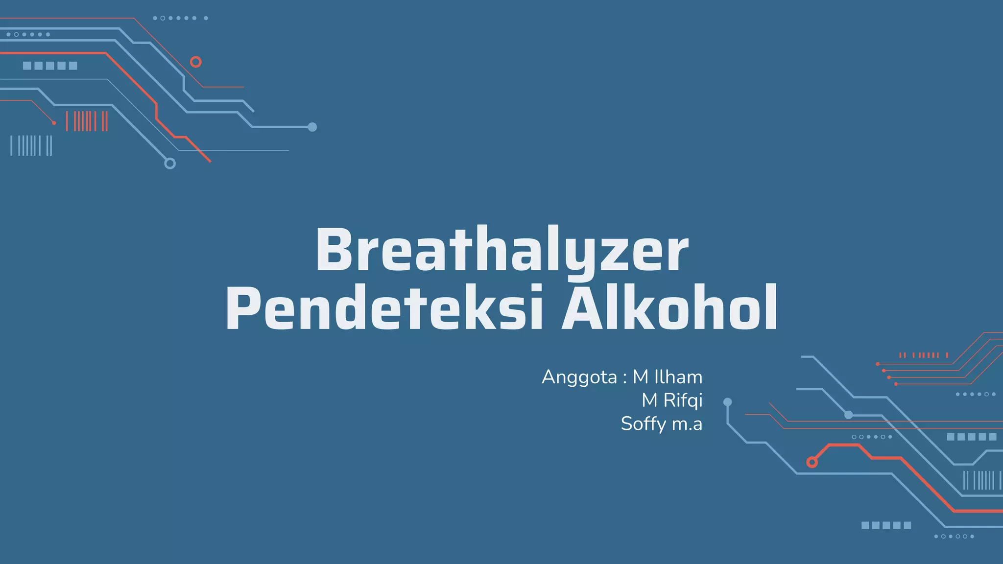 Breathalyzer pendeteksi alkohol | PPTX
