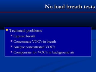 Breath Analysis in the diagnosis of the acute abdomen | PPT