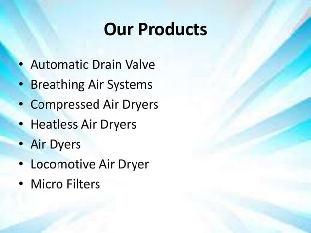 Breathing air sytems - Trident Pneumatics | PPT