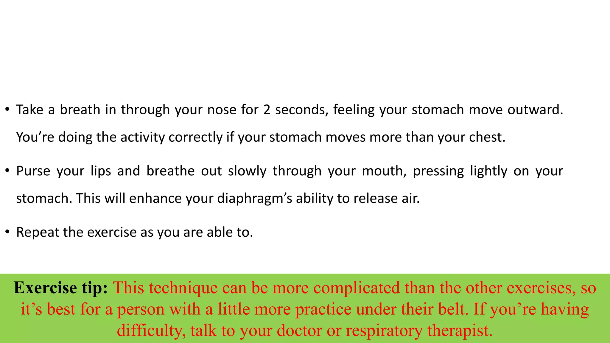 Breathing and coughing exercises | PPTX