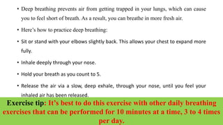 Breathing and coughing exercises | PPTX