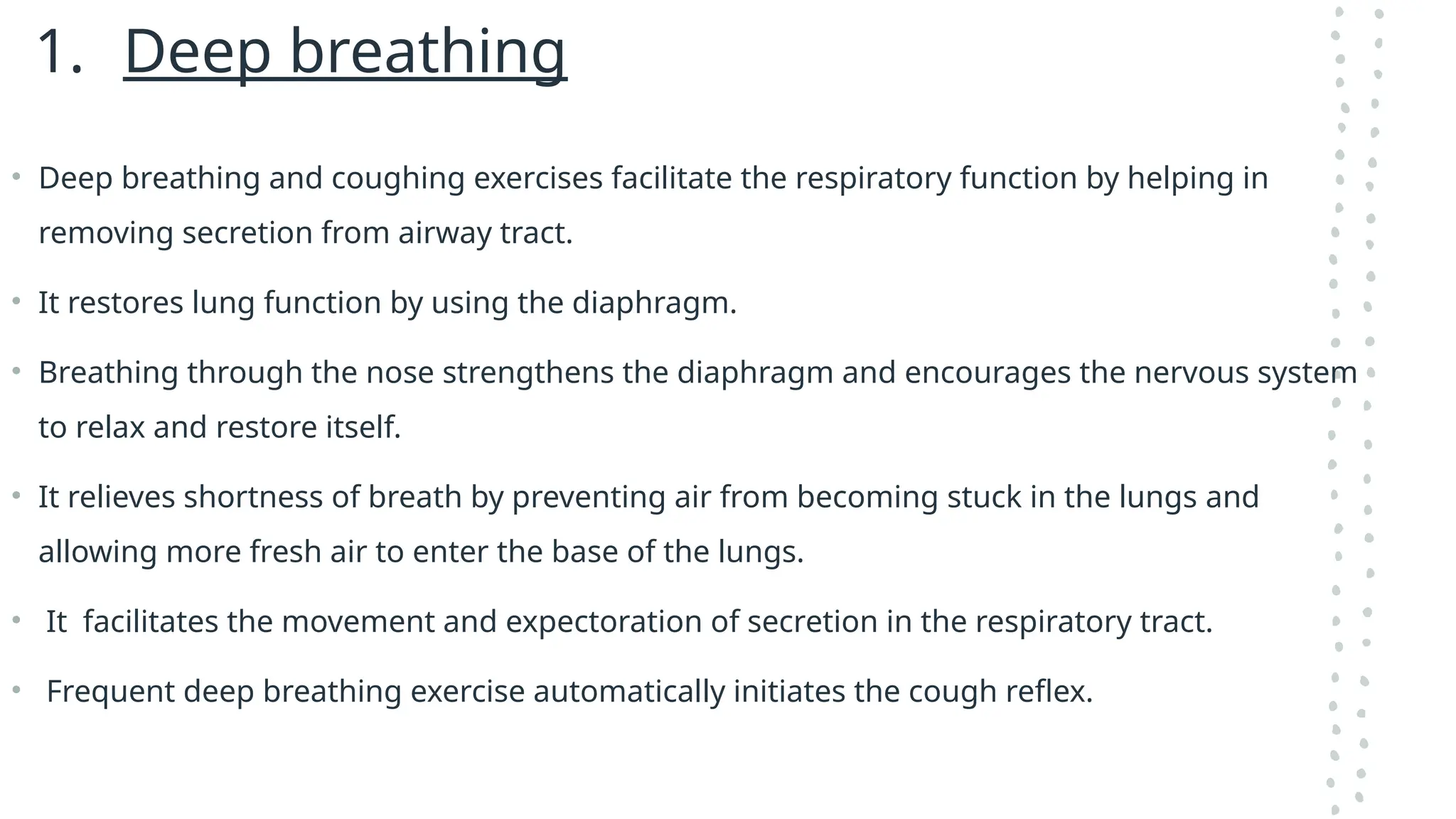 Fon breathing and coughing exercise second semester | PPTX