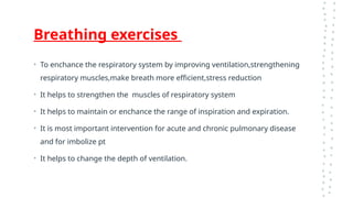 Fon breathing and coughing exercise second semester | PPTX