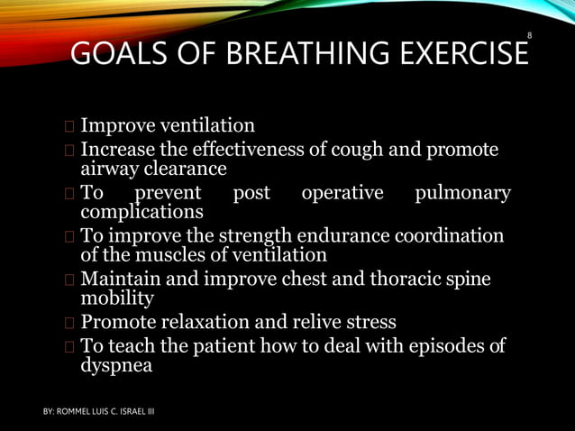 BREATHING AND INCENTIVE SPIROMETRY PRESENTATION | PPTX