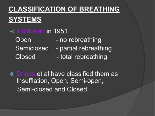 Breathing circuit's | PPTX | Lung and Respiratory Health | Diseases and ...