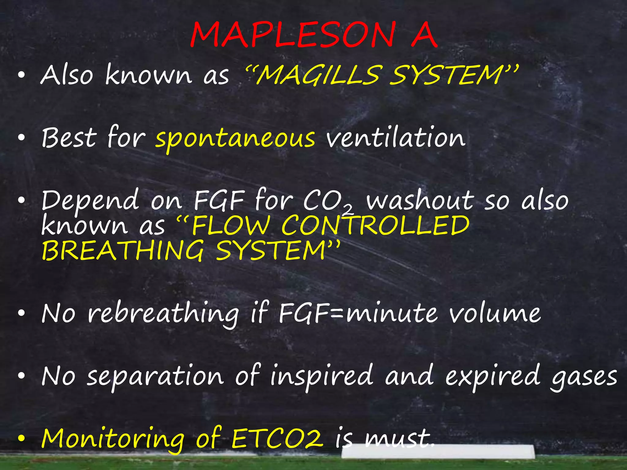 anaesthesia Breathing circuits and its classification and functional ...