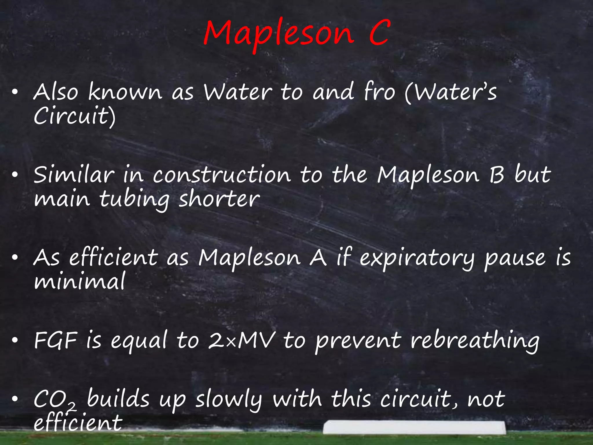 anaesthesia Breathing circuits and its classification and functional ...